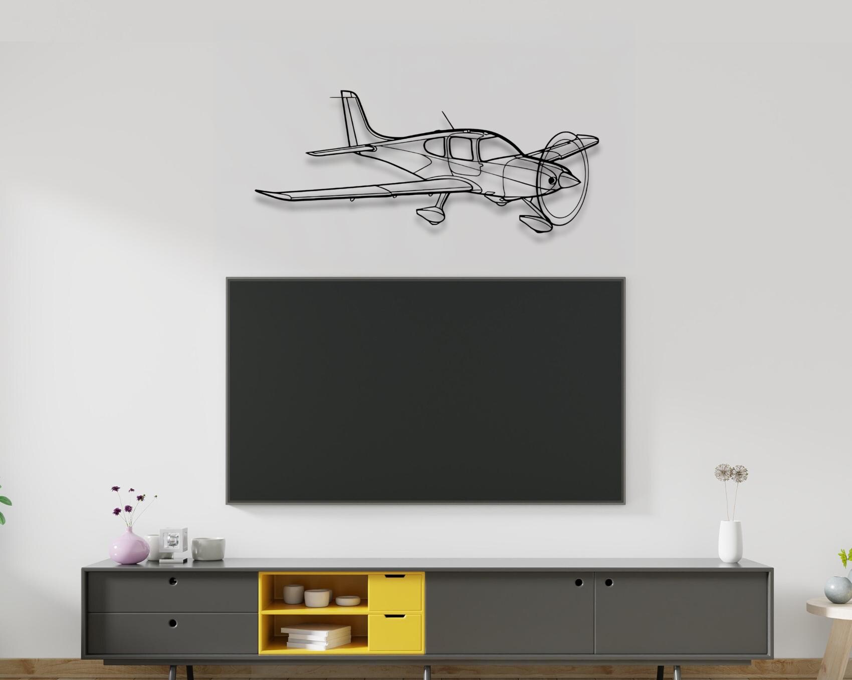 Cirrus SR22 G2 Silhouette Metal Wall Art: Pilot Gift, Home Decor - Etsy
