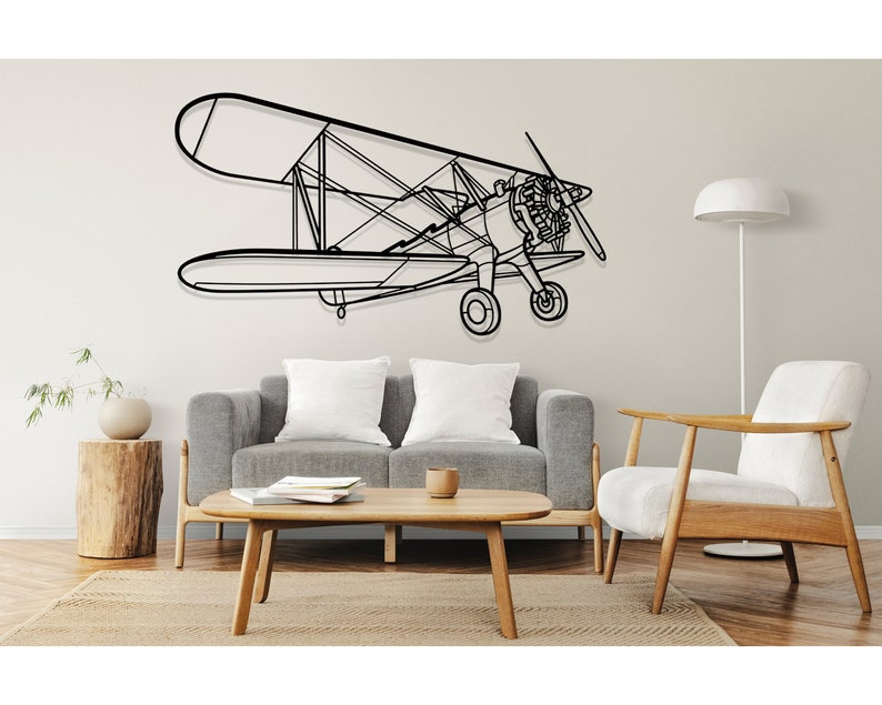 Model 75 Aircraft Metal Wall Art: Airplane Silhouette Decor - Etsy