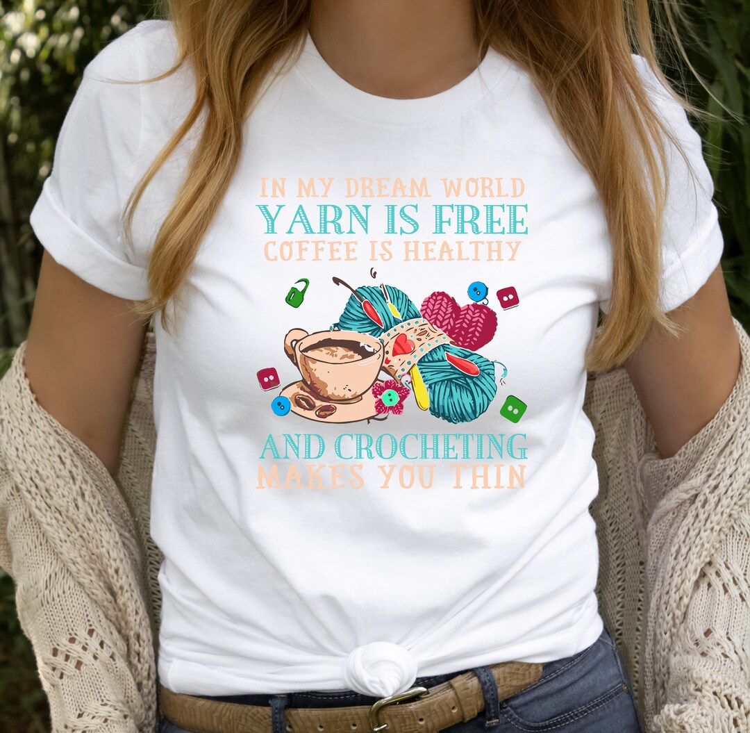 Yarn and Crocheting Ready to Press DTF Transfer, DTF Transfer - Etsy