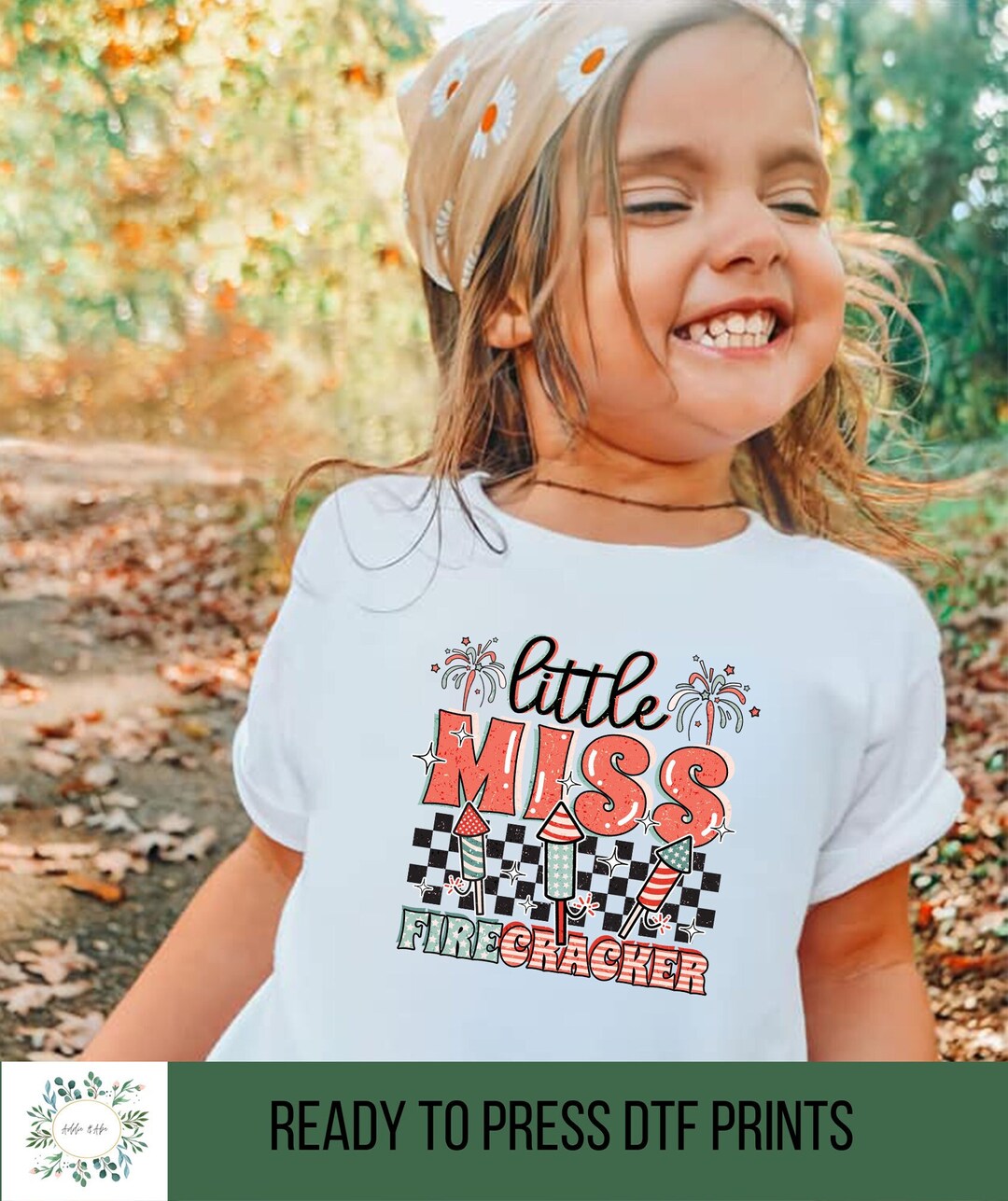 Little Miss Fire Cracker Ready to Press DTF Transfer, DTF Transfer - Etsy