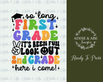 Goodbye Kindergarten Hello 1st Grade Fun Design, School Life, Attention ...