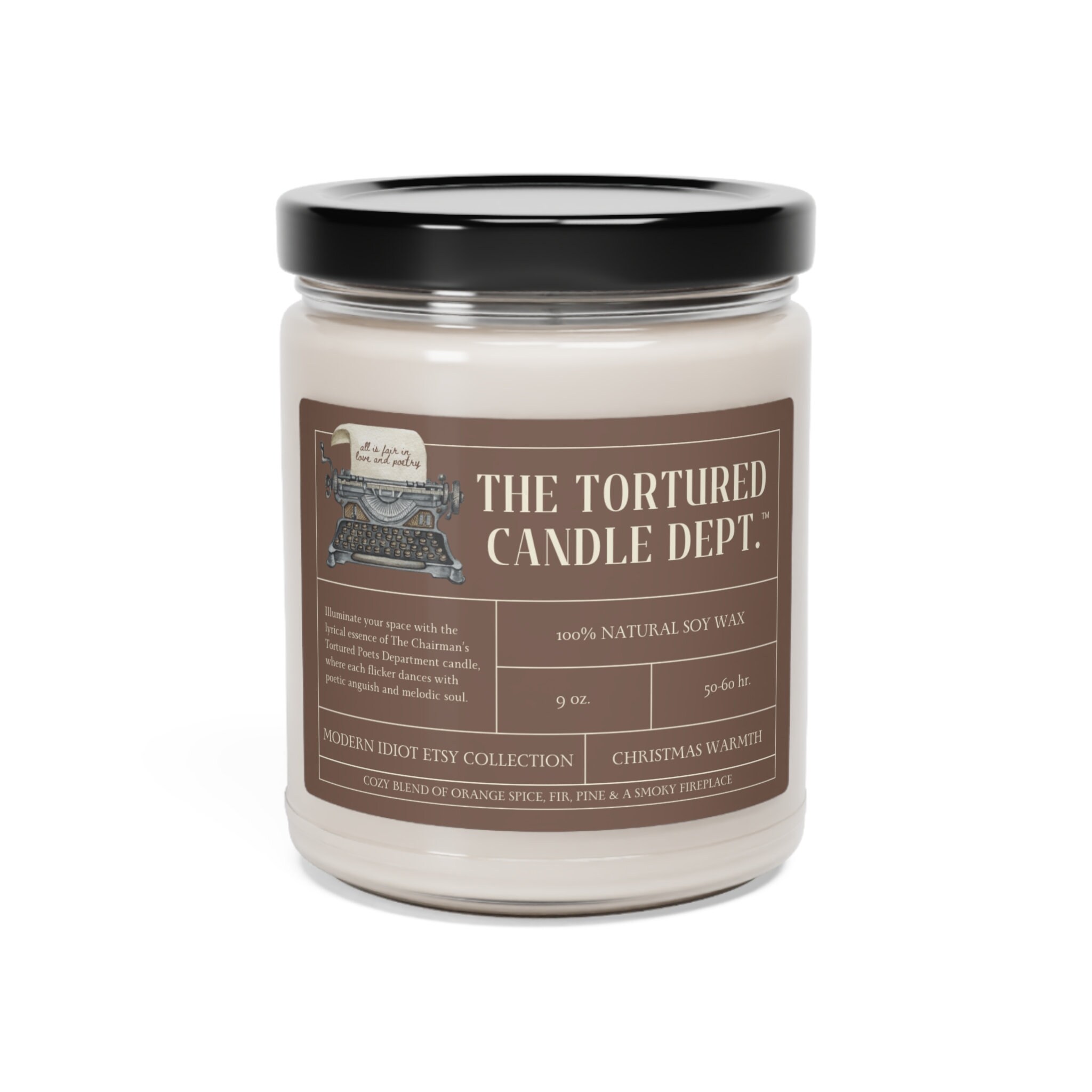 TS TTPD Scented Soy Candle, 9oz Tortured Candle Dept. - Etsy
