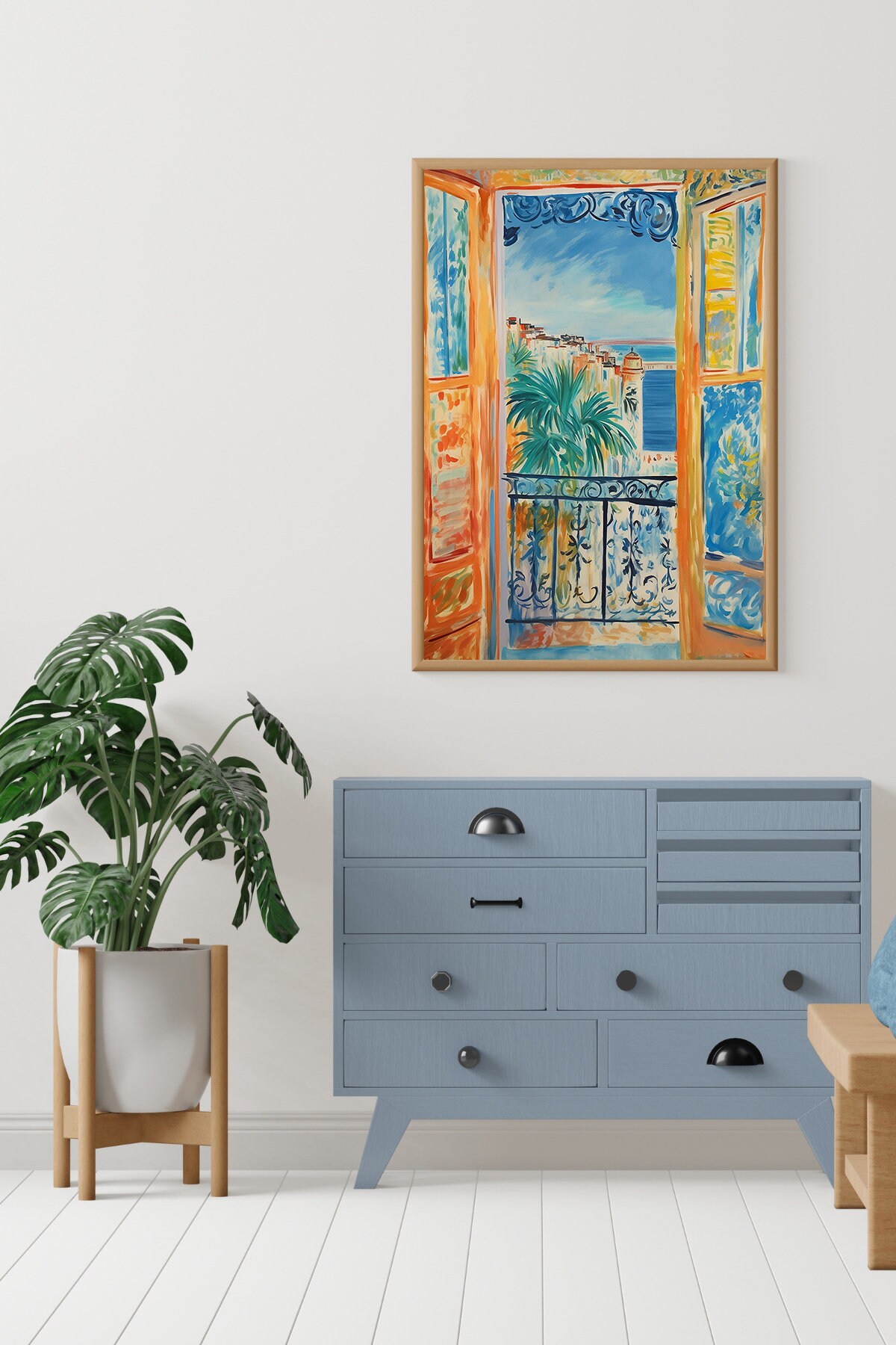 Modern Art | Mediterranean Balcony View | DIGITAL DOWNLOAD - Etsy