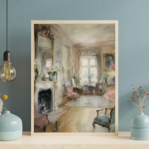 Vintage Art | Gracious Drawing Room | DIGITAL DOWNLOAD - Etsy