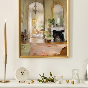 Vintage Art | Gracious Drawing Room | DIGITAL DOWNLOAD - Etsy
