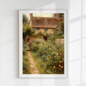 Vintage Art | Romantic English Cottage | DIGITAL DOWNLOAD - Etsy