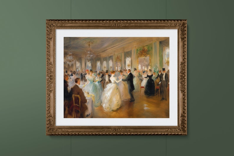English Regency Art | the Ball at Netherfield | Impressionist Art ...