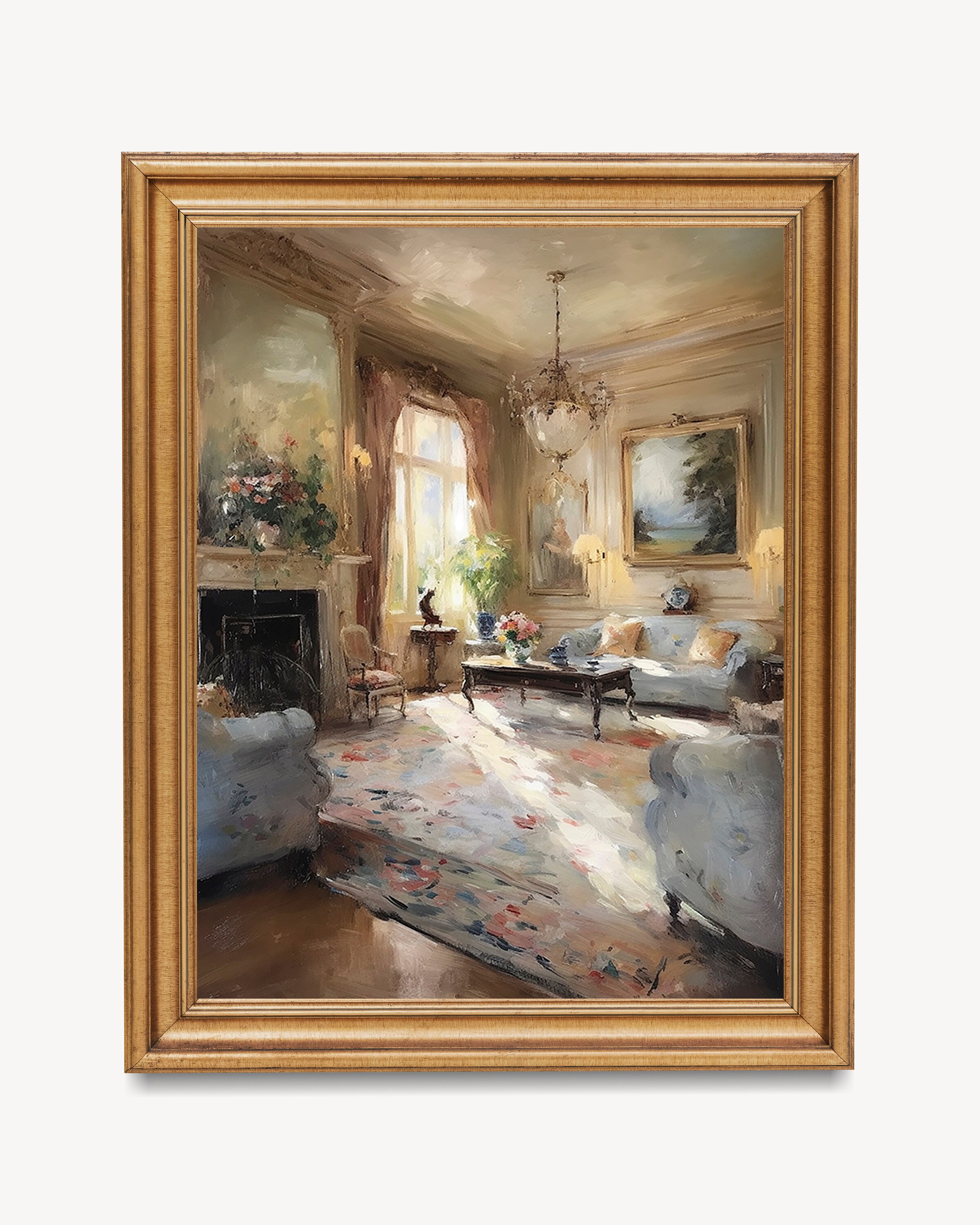 Vintage Art | Gracious Drawing Room | DIGITAL DOWNLOAD - Etsy