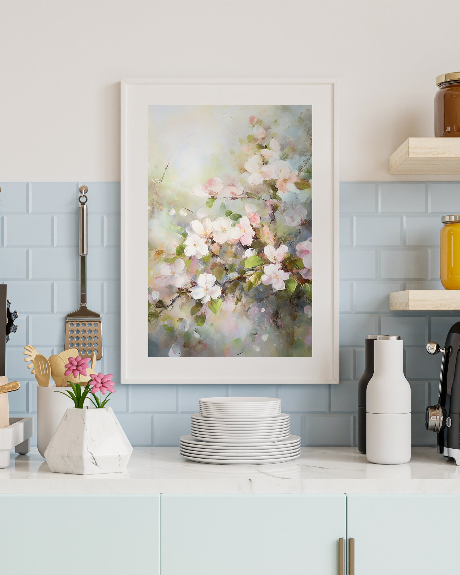 English Country Art | Springtime Apple Blossom | Impressionist Garden ...