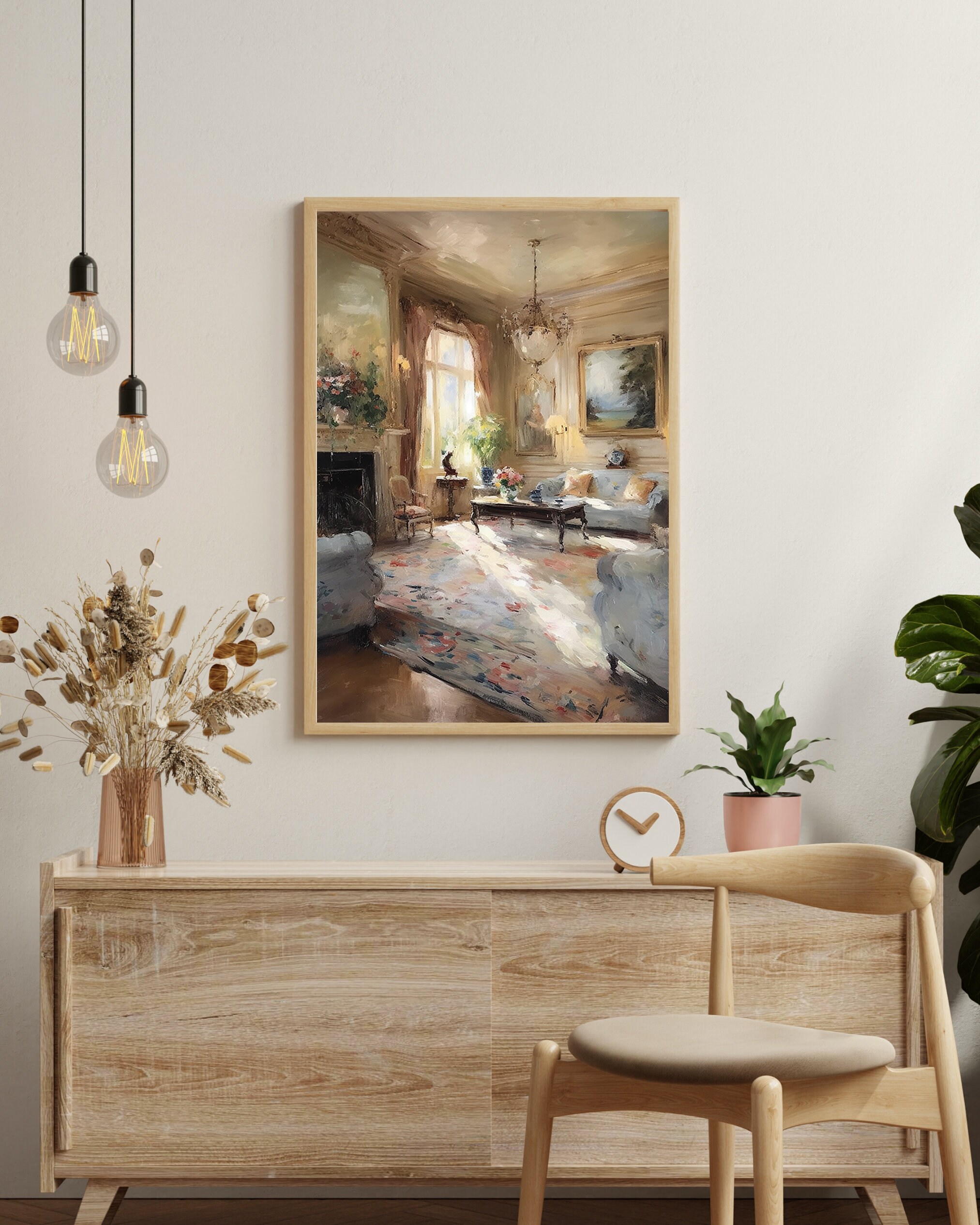Vintage Art | Gracious Drawing Room | DIGITAL DOWNLOAD - Etsy