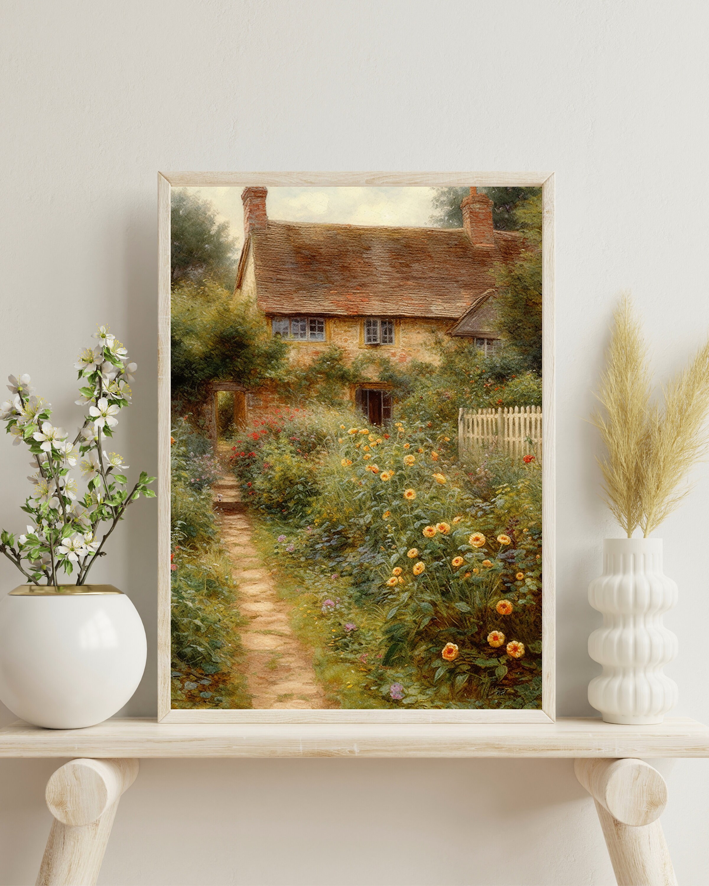 Vintage Art Romantic English Cottage DIGITAL DOWNLOAD - Etsy