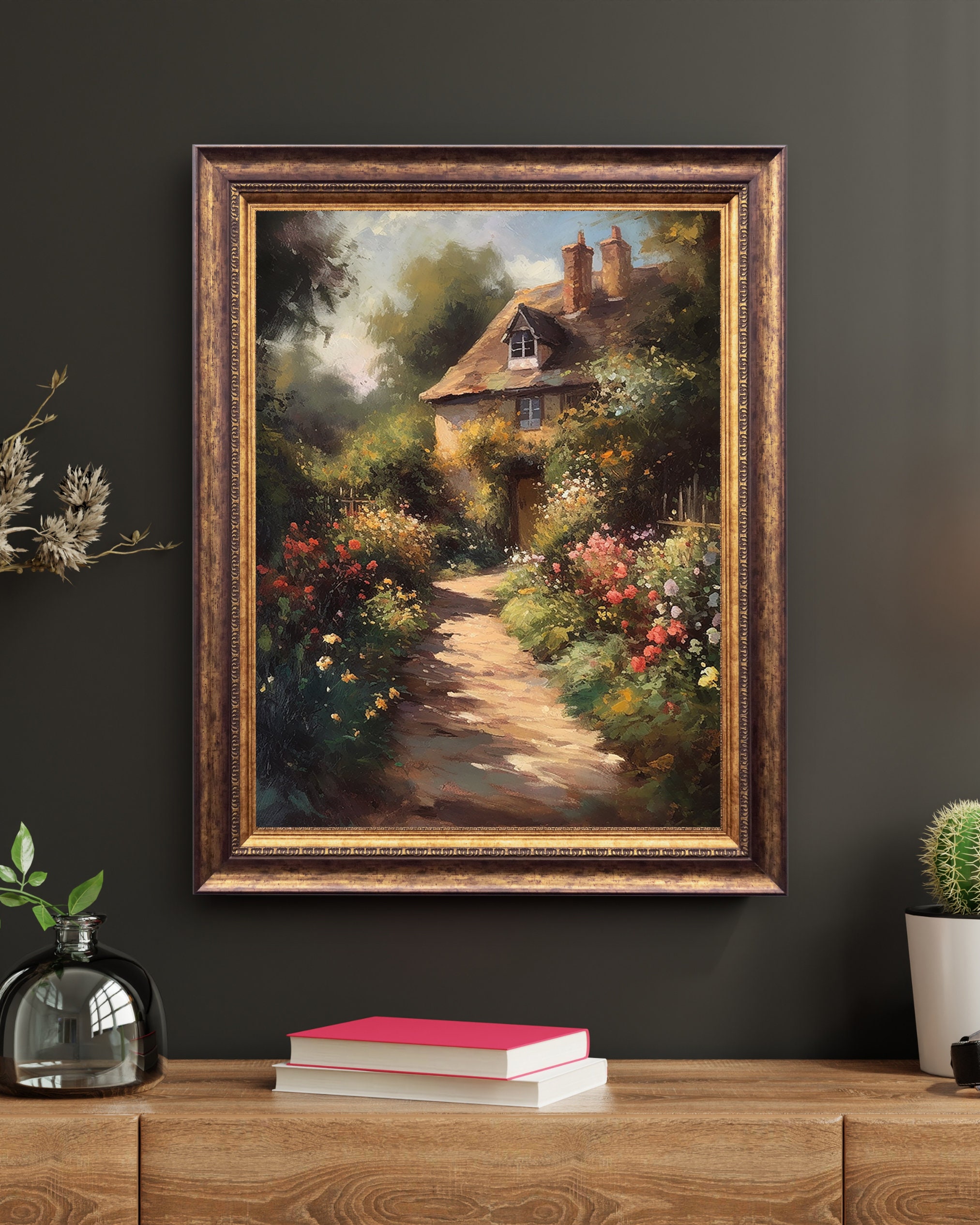 Garden Art | Country Cottage in Summer | Impressionist Art | DIGITAL ...