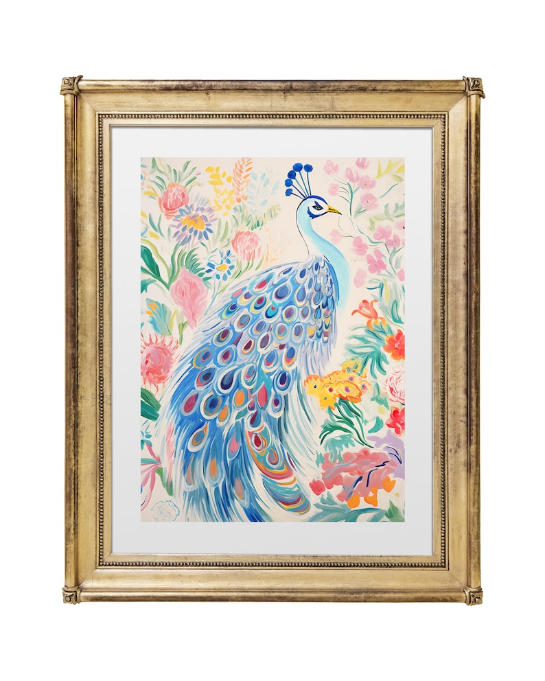 Beautiful Peacock | Beautiful Modern Art | DIGITAL DOWNLOAD - Etsy
