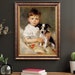 Vintage Portrait Art | Little Boy and His Dog | DIGITAL DOWNLOAD - Etsy