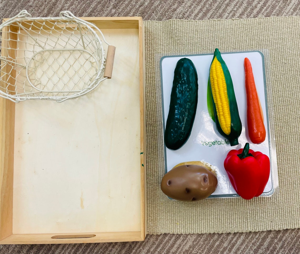 Montessori Printable Veggie Matching Work - Etsy