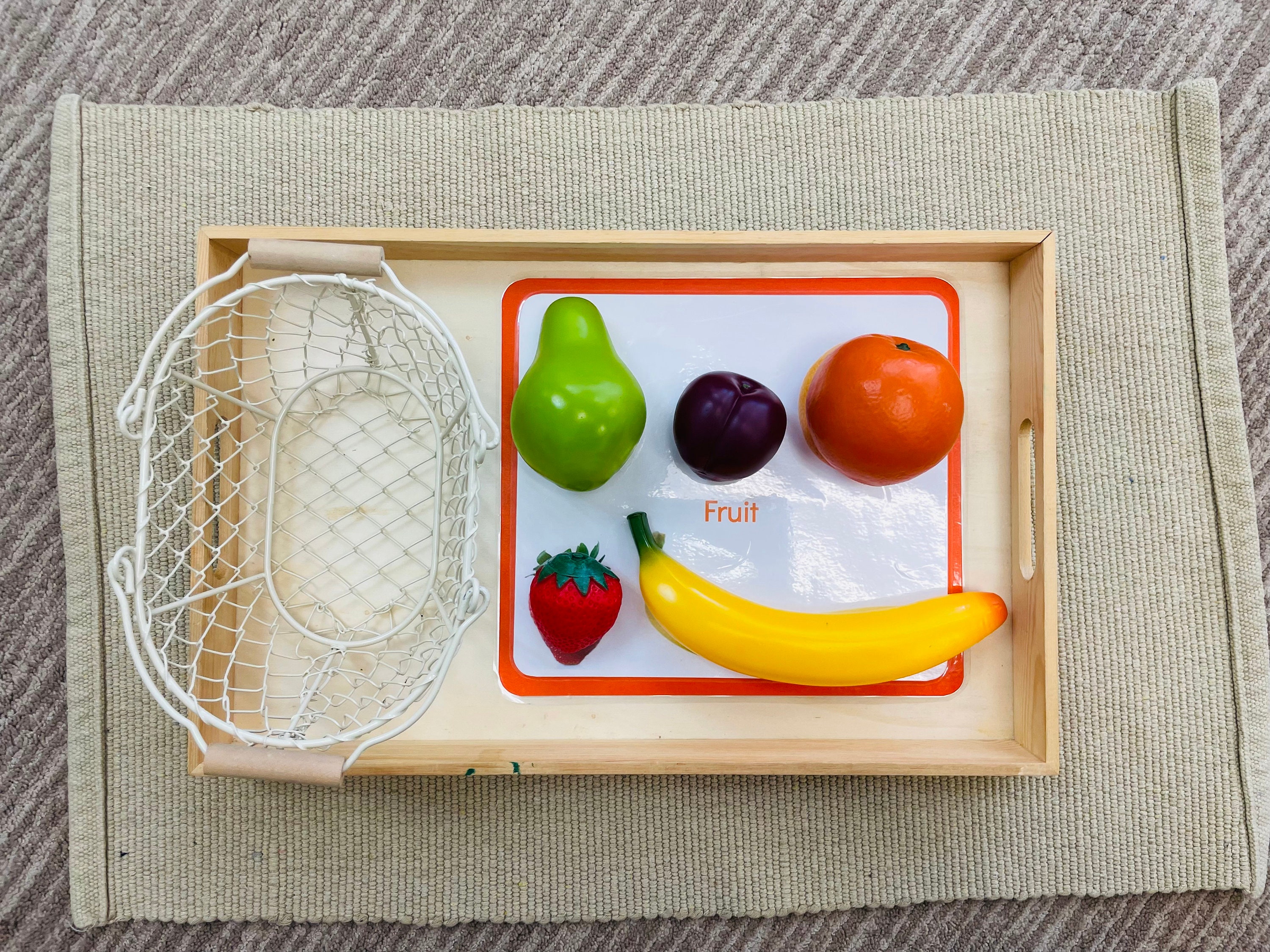 Montessori Printable Fruit Matching Work - Etsy