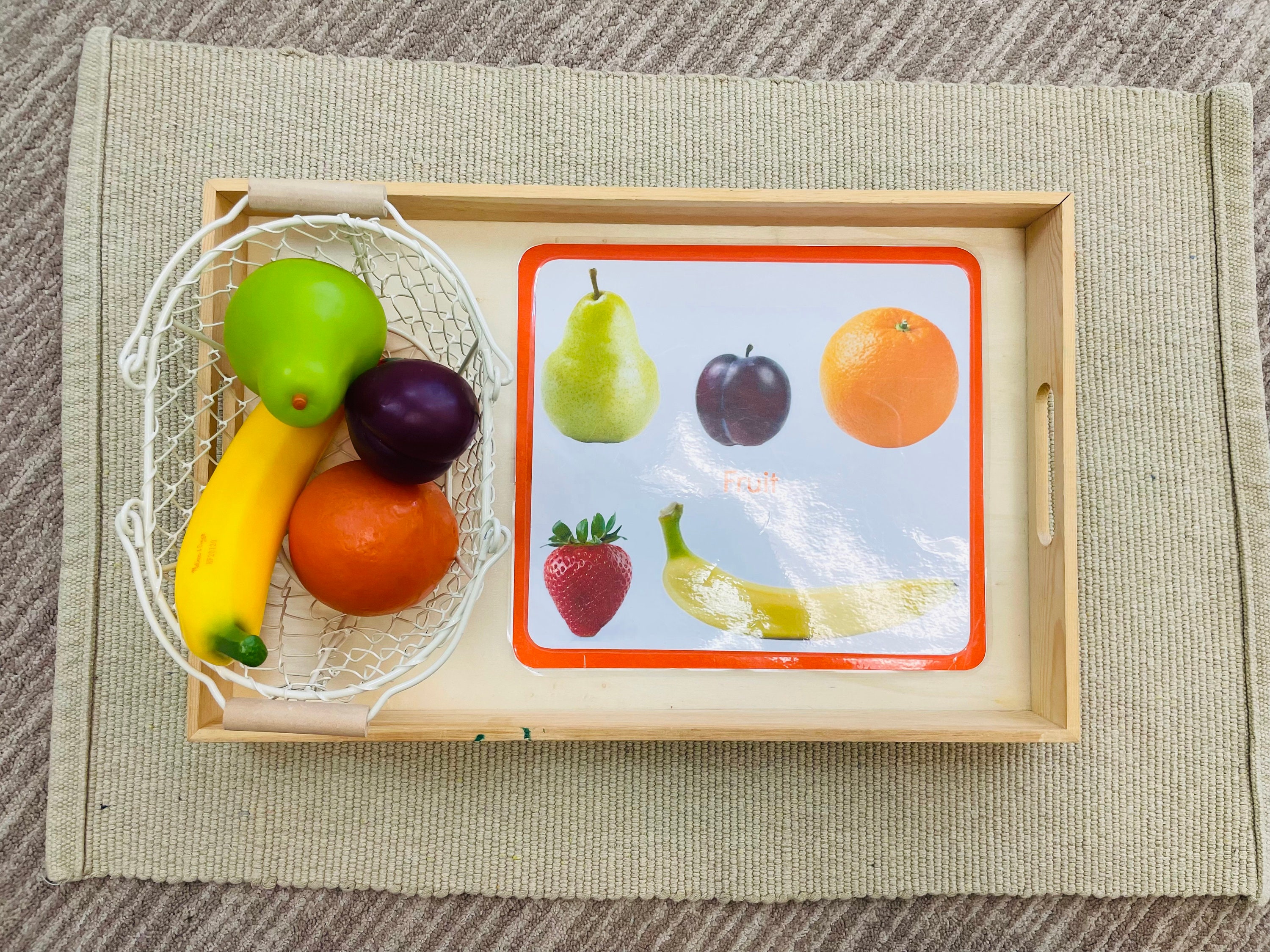 Montessori Printable Fruit Matching Work - Etsy