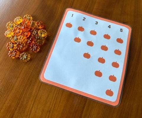 Montessori Counting Activity With Pumpkin, Halloween Math Activity for ...