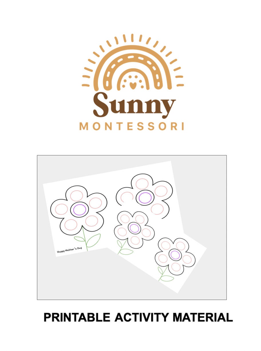 Flower Dot Sticker Activity for Kids - Printable Activities for ...
