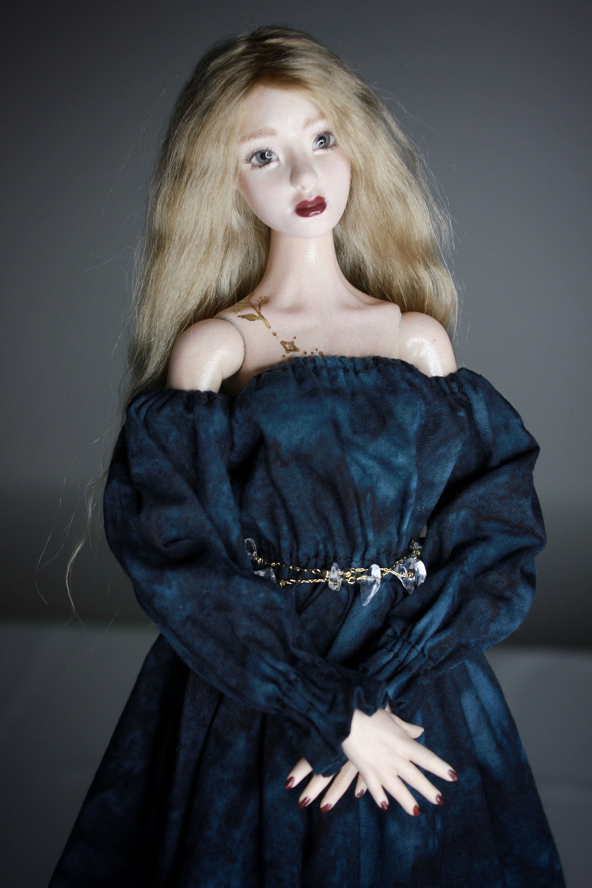 Porcelain Bjd Doll Hanna Ooak Bjd Doll Bjd Full Set Ball Jointed Doll Etsy