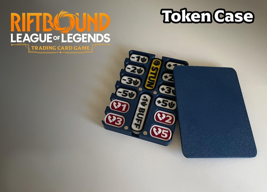 Riftbound Token Set With Magnetic Box – 3D Printed Game Tokens for ...