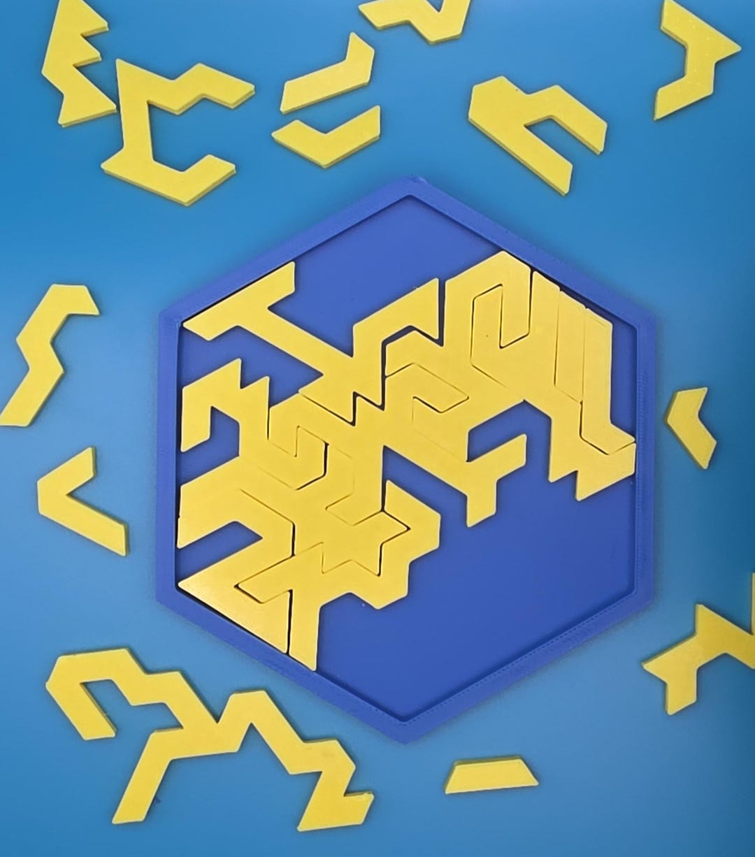 Hexagon Puzzle - Etsy