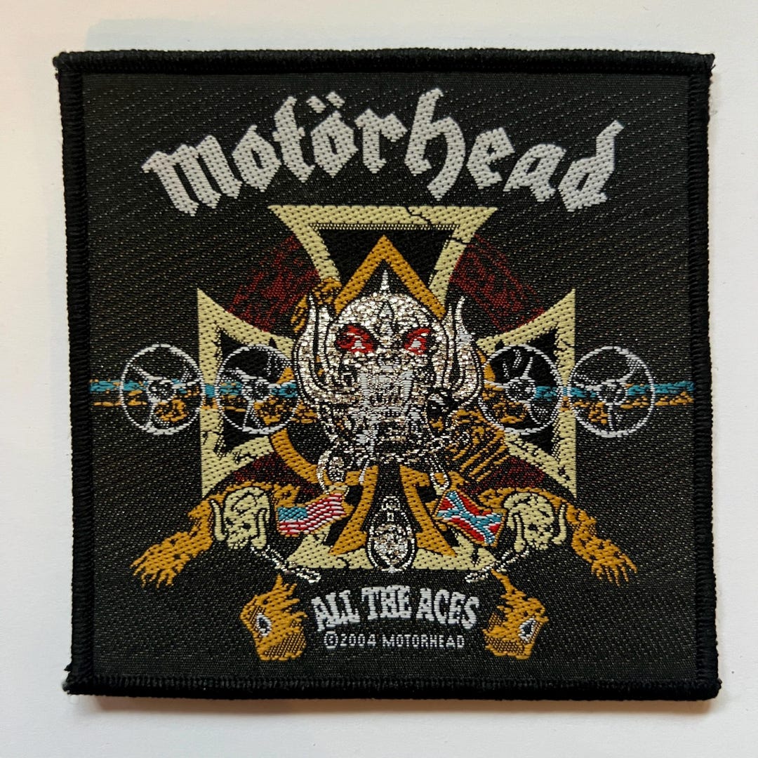 Motörhead Patch all the Aces Original 2004 Vintage Woven Patch Heavy ...