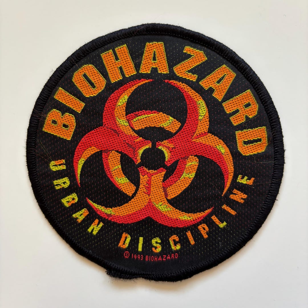 Biohazard 'urban Discipline' Original Vintage Patch - Etsy