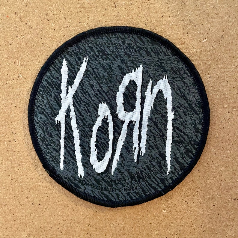KORN White Logo 1998 Vintage Woven Patch Official Merchandise Heavy Metal Band - Etsy