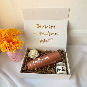 Madrina Proposal Box in Spanish Quieres Ser Mi Madrina De Bautizo ...