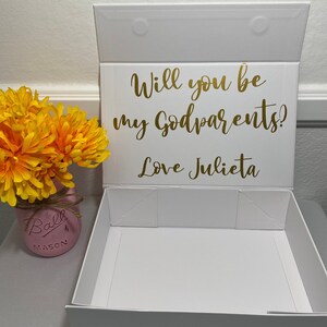 Caja De Padrinos Quieren Ser Mis Padrinos Godparents Tumbler Box God ...
