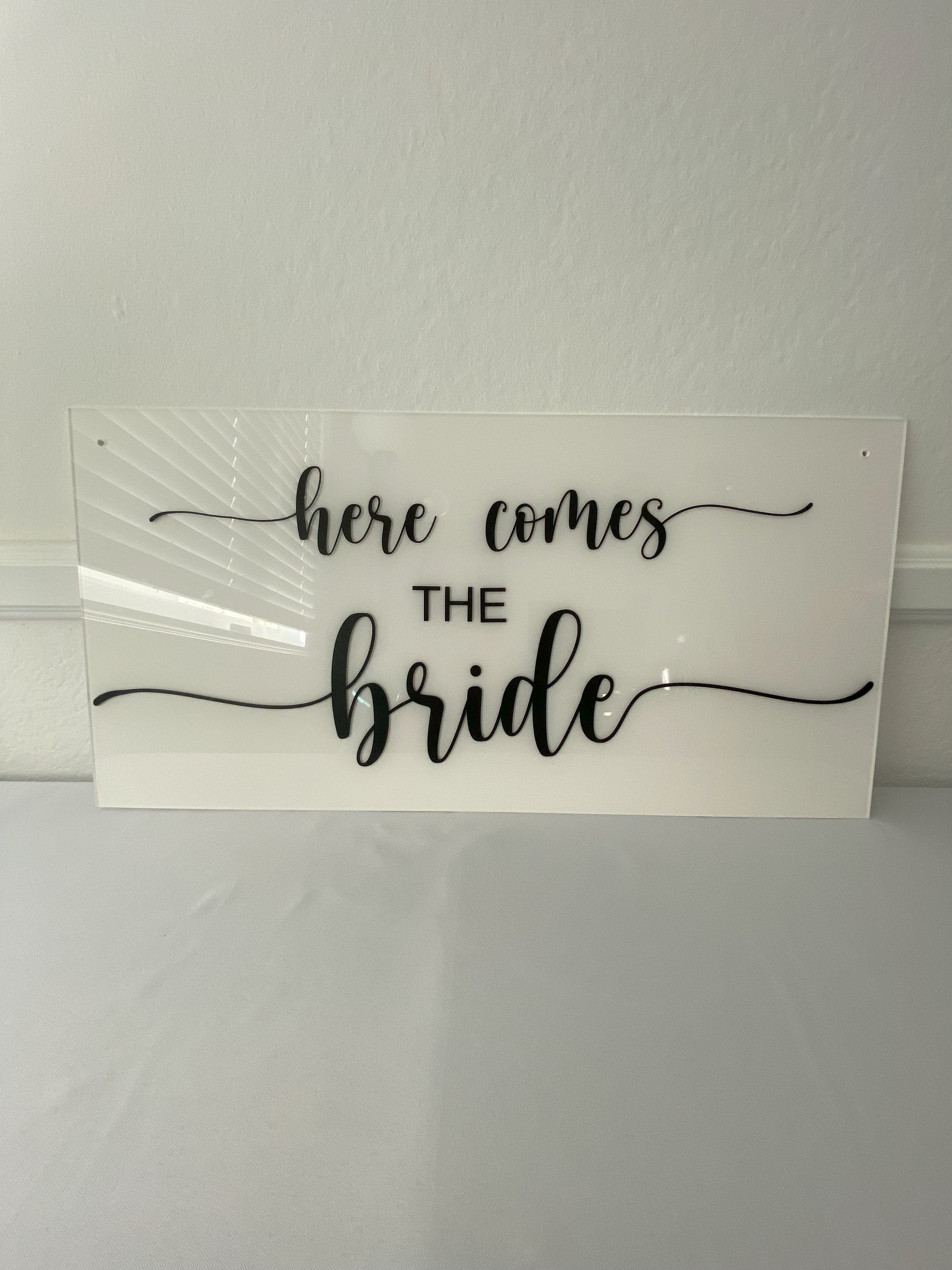Here Comes the Bride Sign Wedding Signage Here Comes the Bride - Etsy