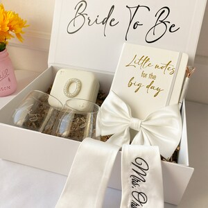 Custom Bride to Be Gift Box Personalized Gift Bride to Be Embroidered ...