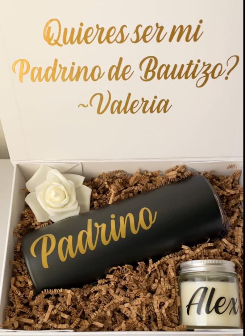 Madrina Proposal Box in Spanish Quieres Ser Mi Madrina De Bautizo ...