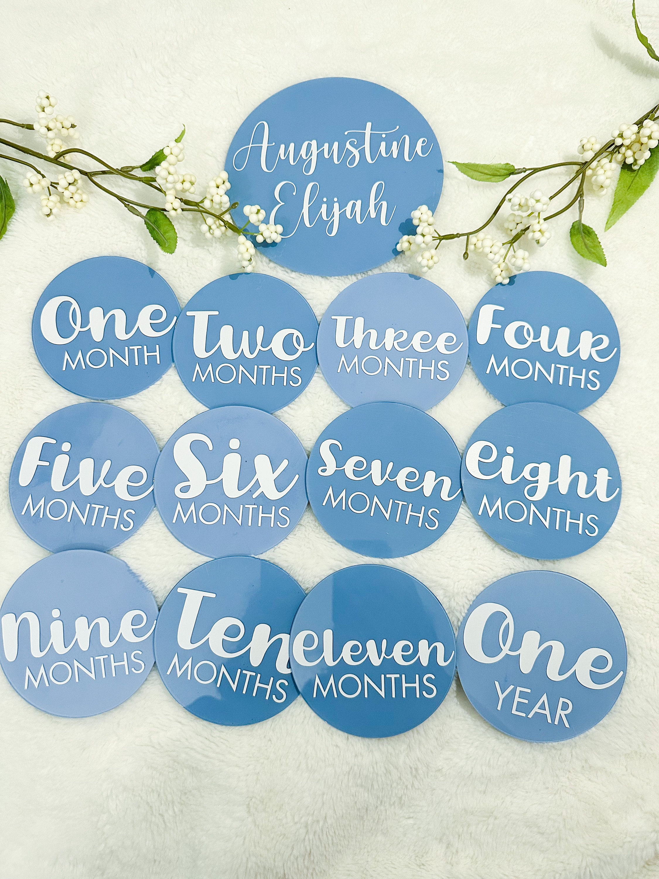 Baby Monthly Milestone Disc Baby Shower Gift for New Mom New Baby Gift ...