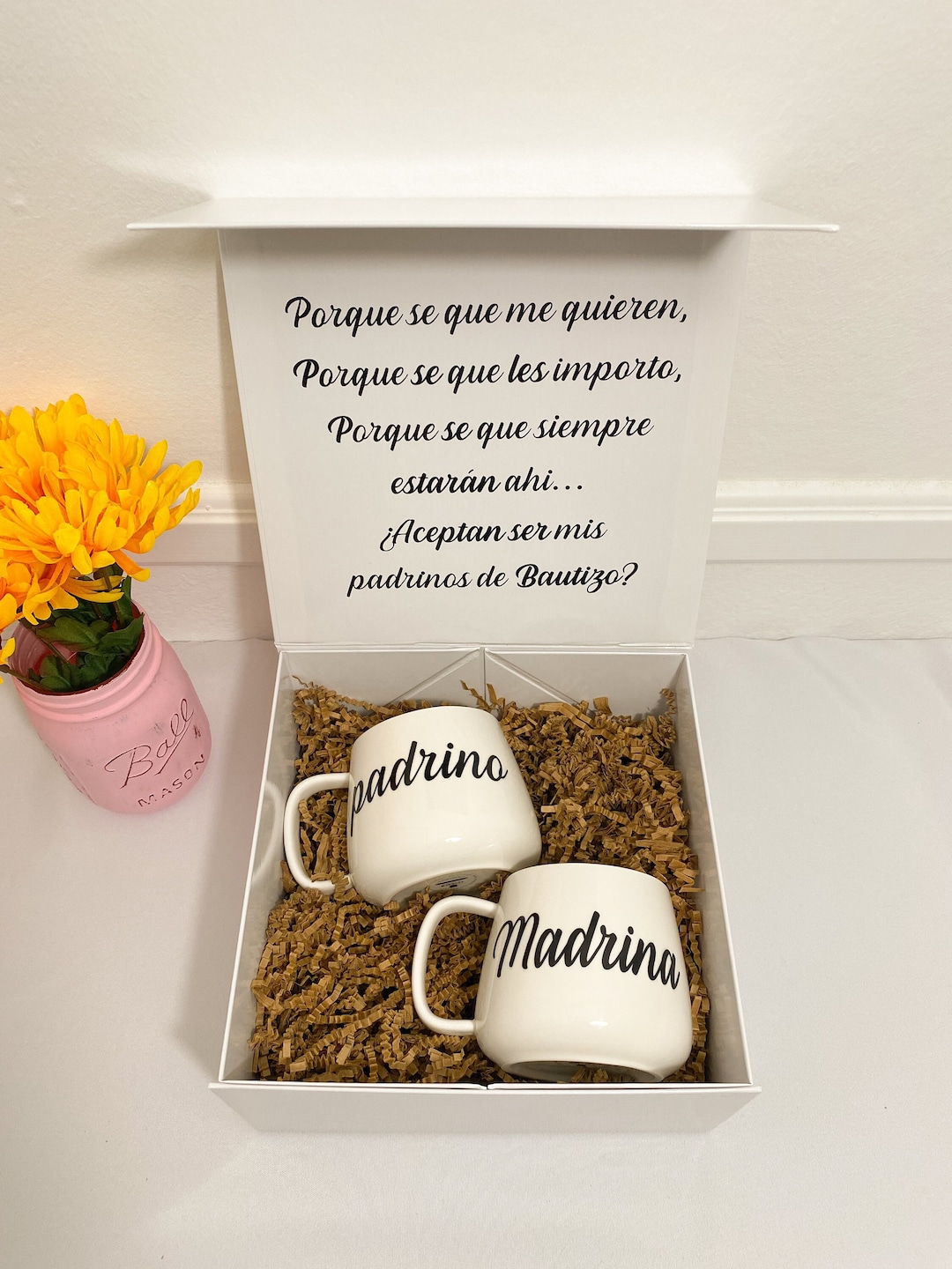 Quieren Ser Mis Padrinos De Bautizo Proposal in Spanish Padrino ...