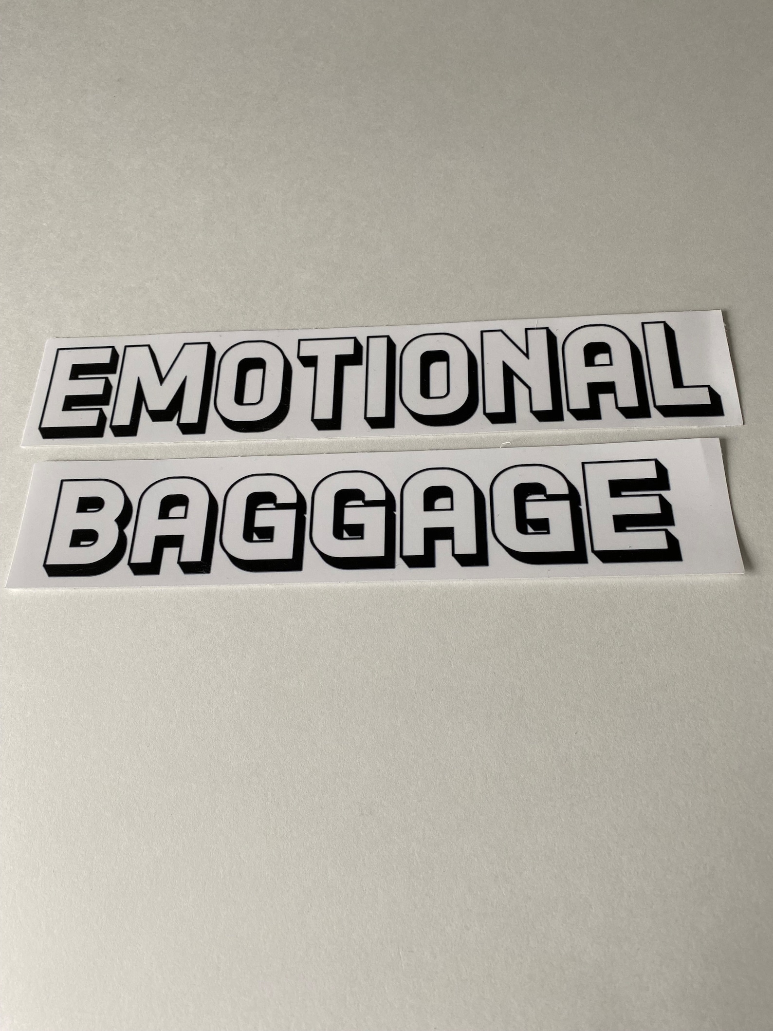 Emotional Baggage Sticker Funny Sticker Emotional Baggage Suitcase ...