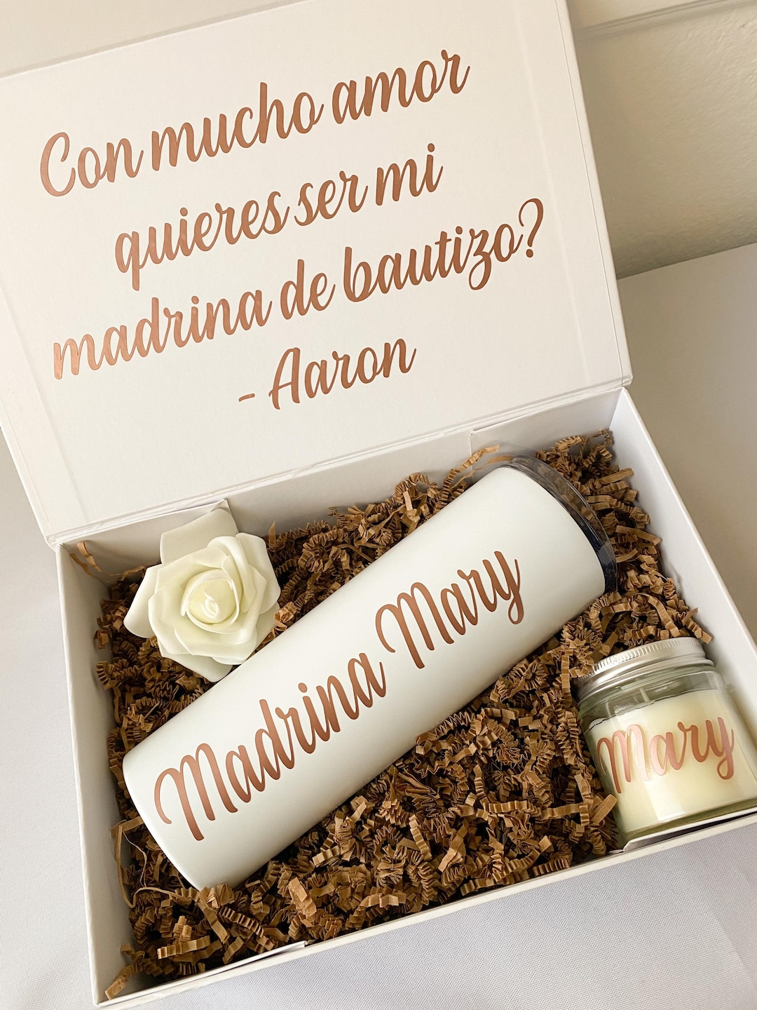 Madrina Proposal Box in Spanish Quieres Ser Mi Madrina De Bautizo ...