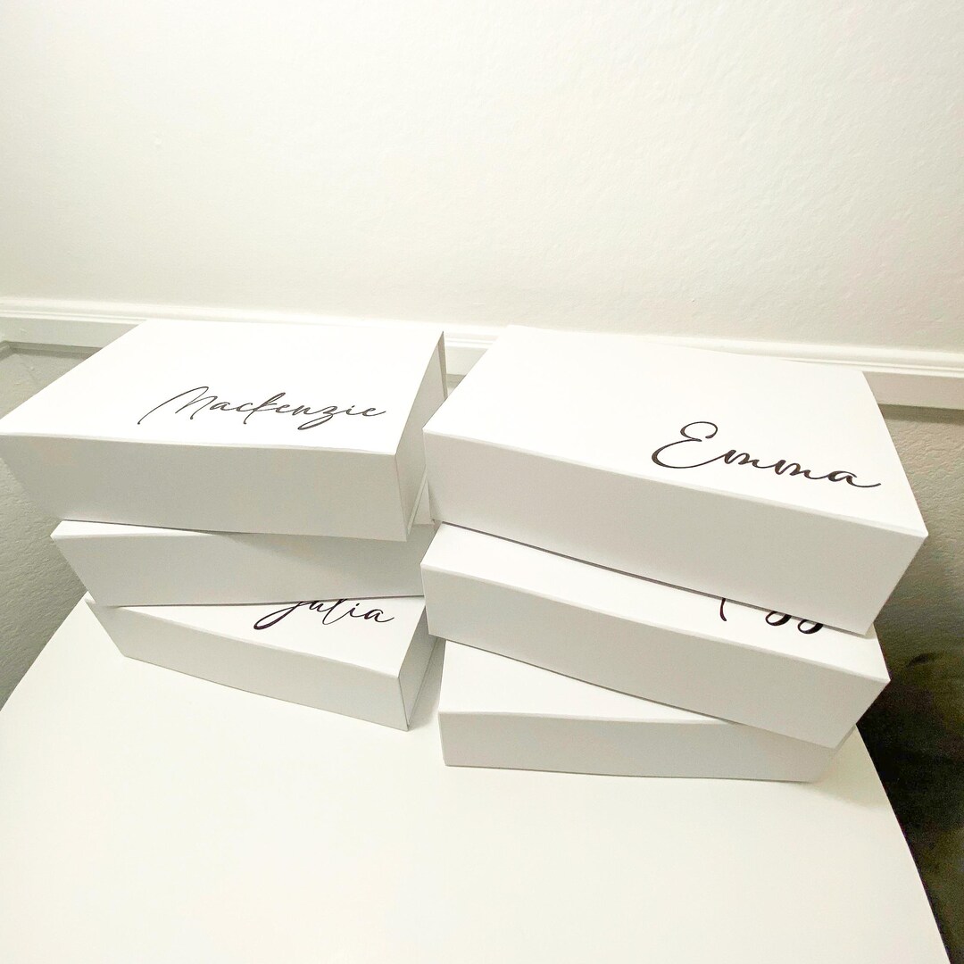 White Gift Box Magnetic White Gift Box Empty Fillable Gift Box White ...