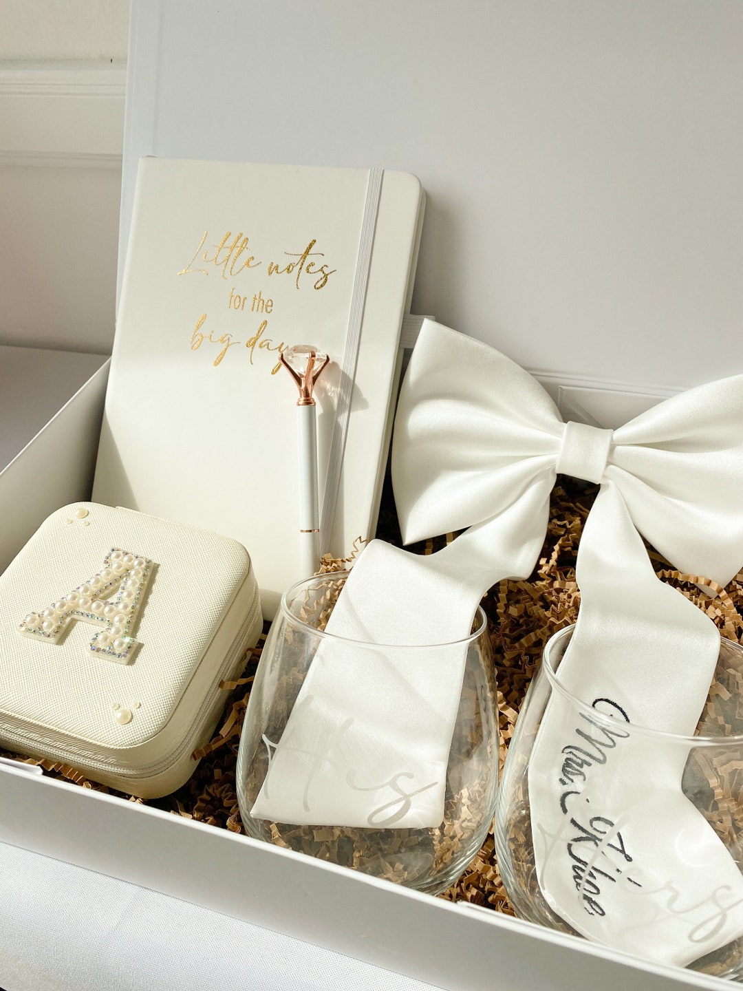 Bride Gift From Bridesmaid Bridal Shower Gift Custom Gift Box for Bride ...
