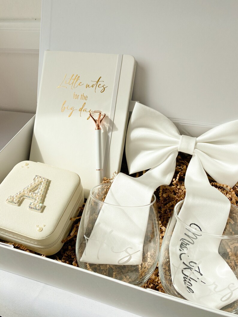 Bride Gift From Bridesmaid Bridal Shower Gift Custom Gift Box for Bride ...