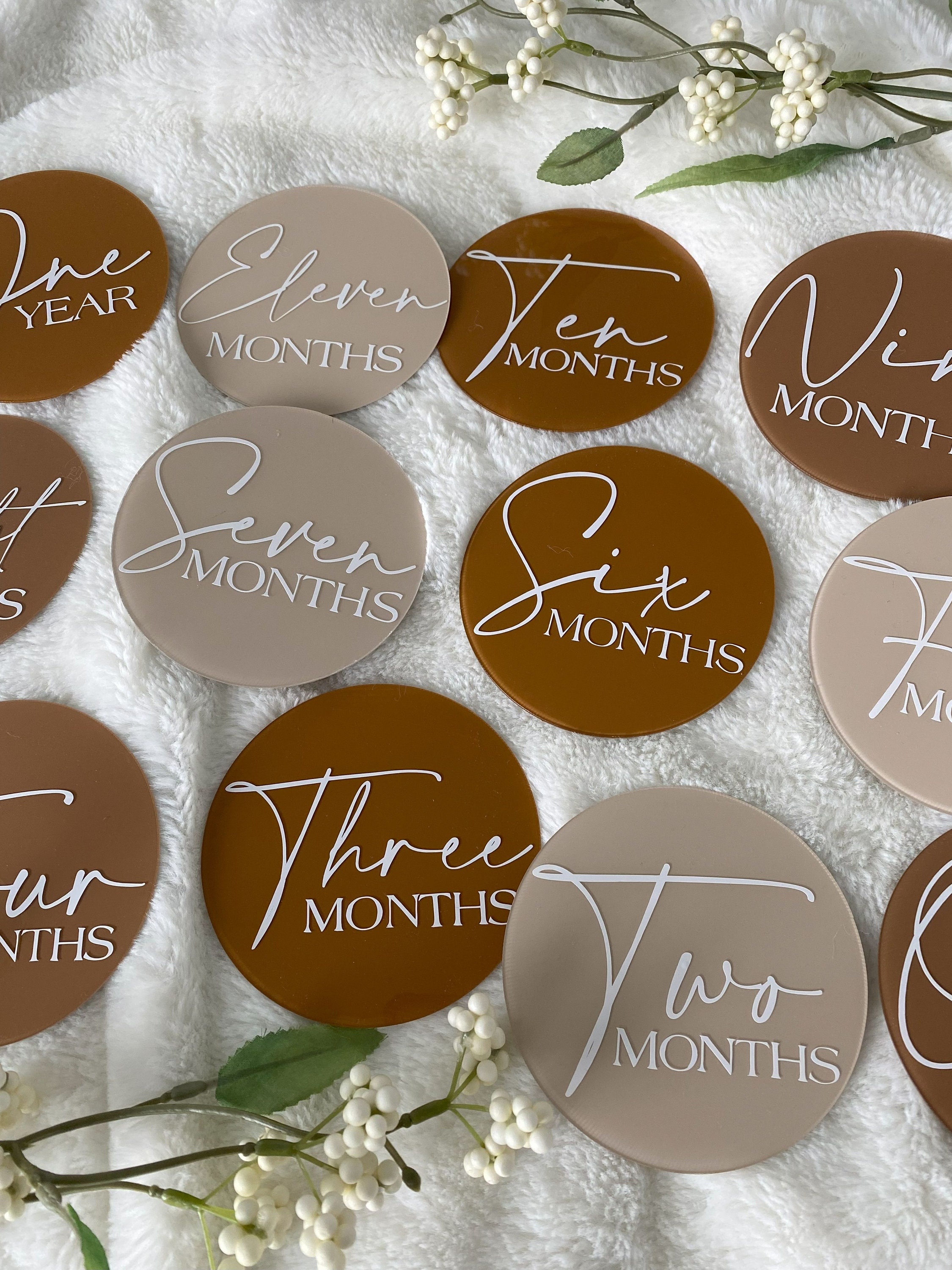 Baby Monthly Milestone Disc Baby Shower Gift for New Mom New Baby Gift ...
