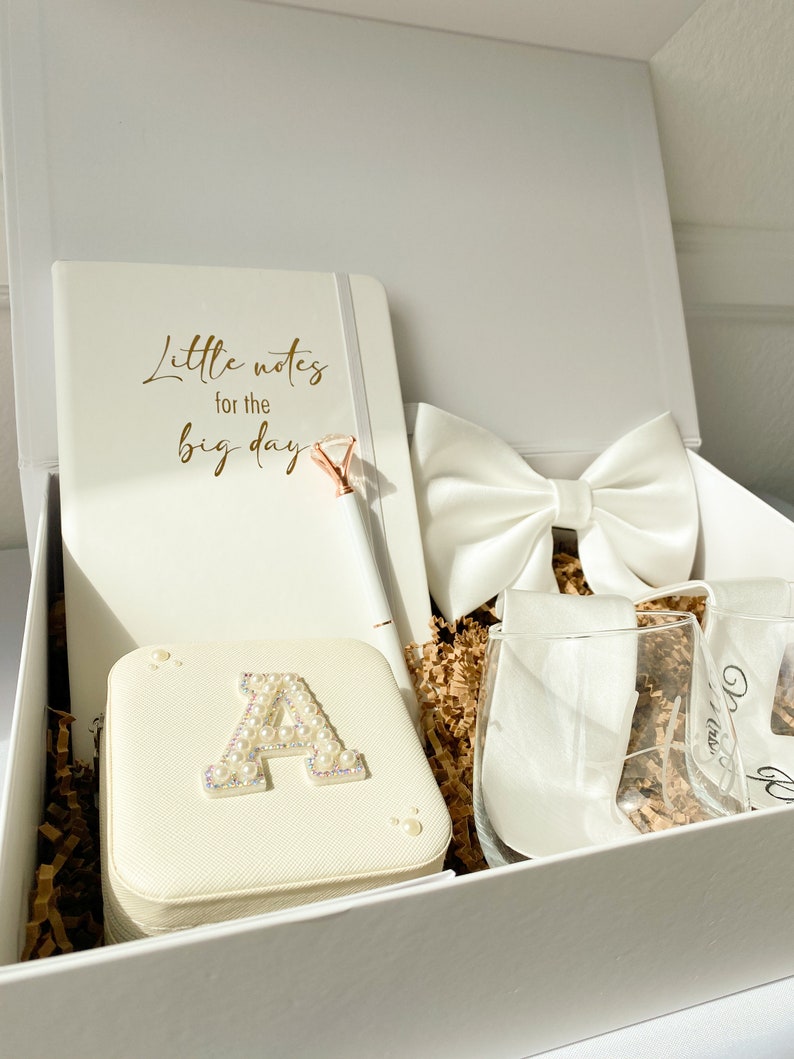 Bride Gift From Bridesmaid Bridal Shower Gift Custom Gift Box for Bride ...