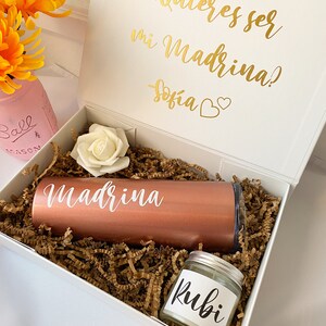 Madrina Proposal Box in Spanish Quieres Ser Mi Madrina De Bautizo ...