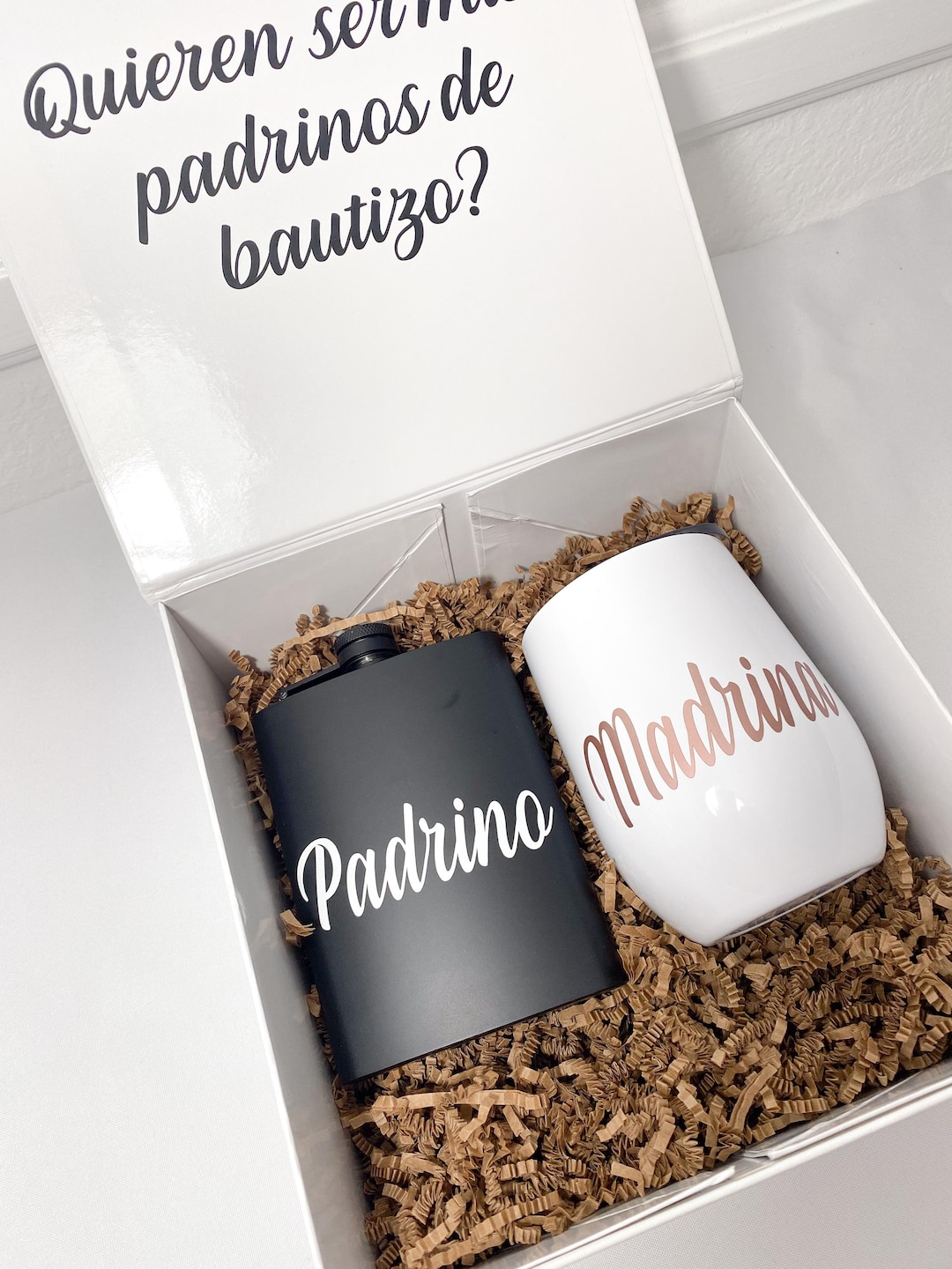 Padrinos Proposal in Spanish Bautizo Quieren Ser Mis Padrinos Godparent ...