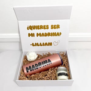 Madrina Proposal Box in Spanish Quieres Ser Mi Madrina De Bautizo ...
