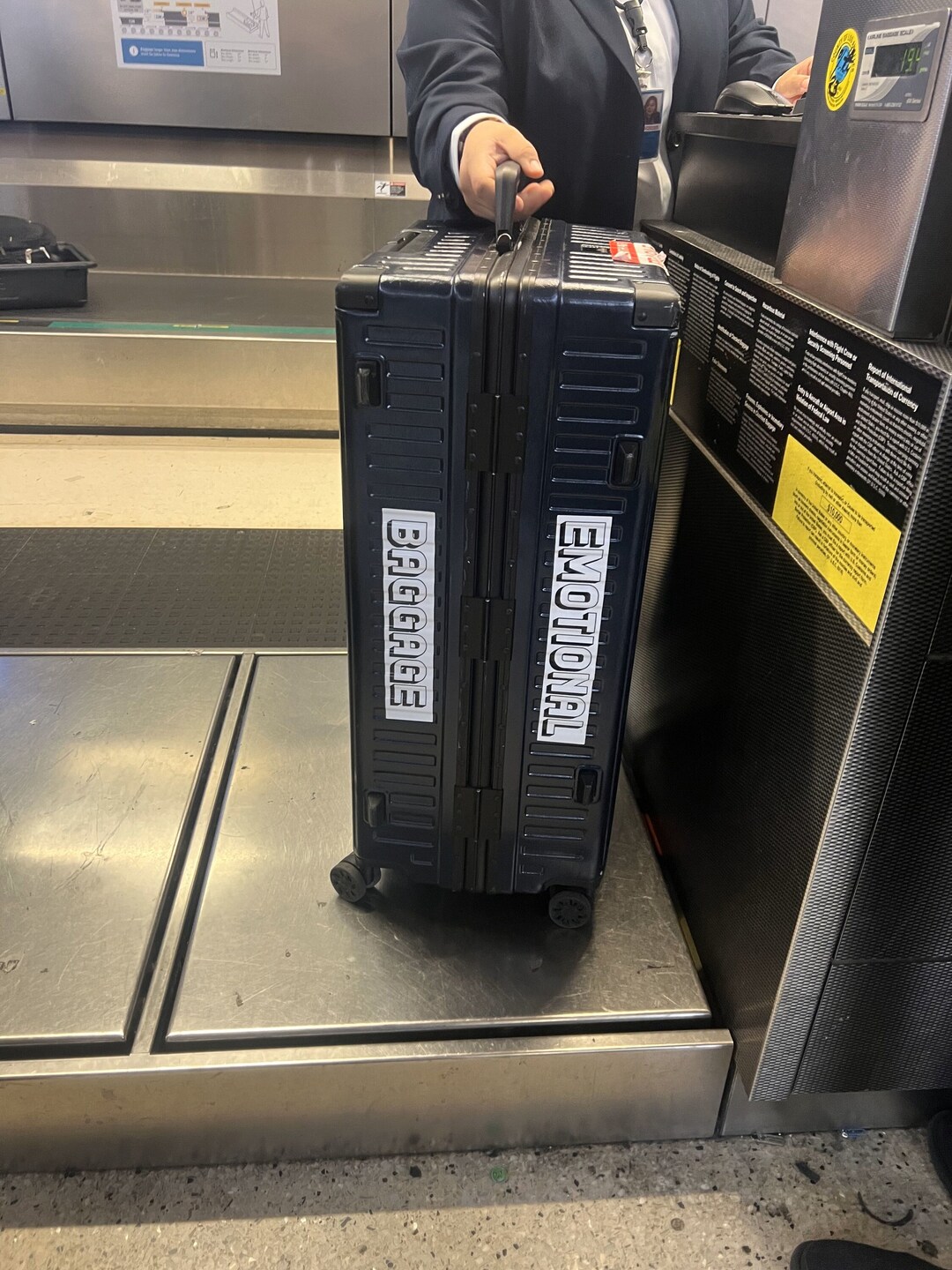 Emotional Baggage Sticker Funny Sticker Emotional Baggage Suitcase ...