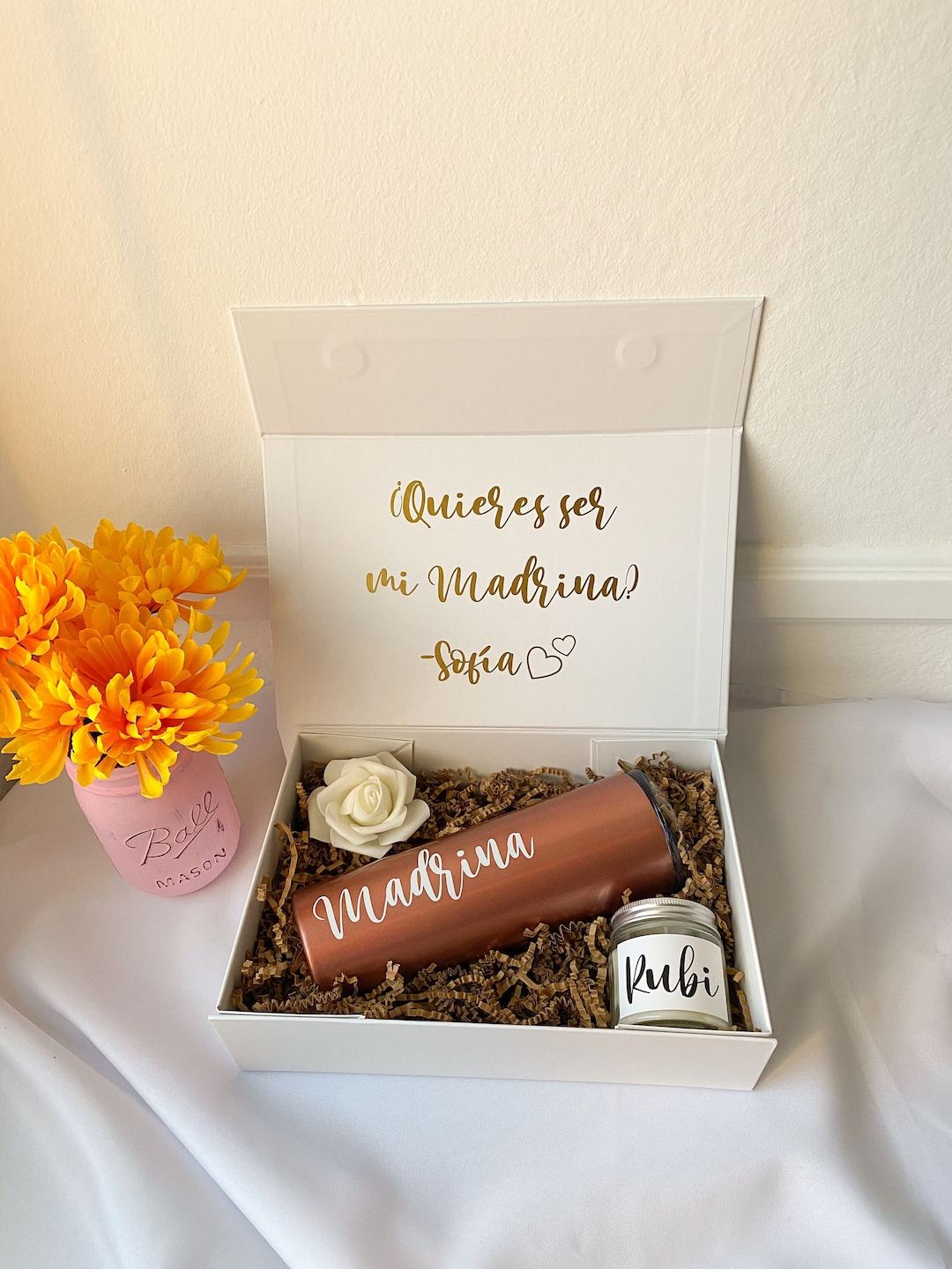 Madrina Proposal Box in Spanish Quieres Ser Mi Madrina De Bautizo ...