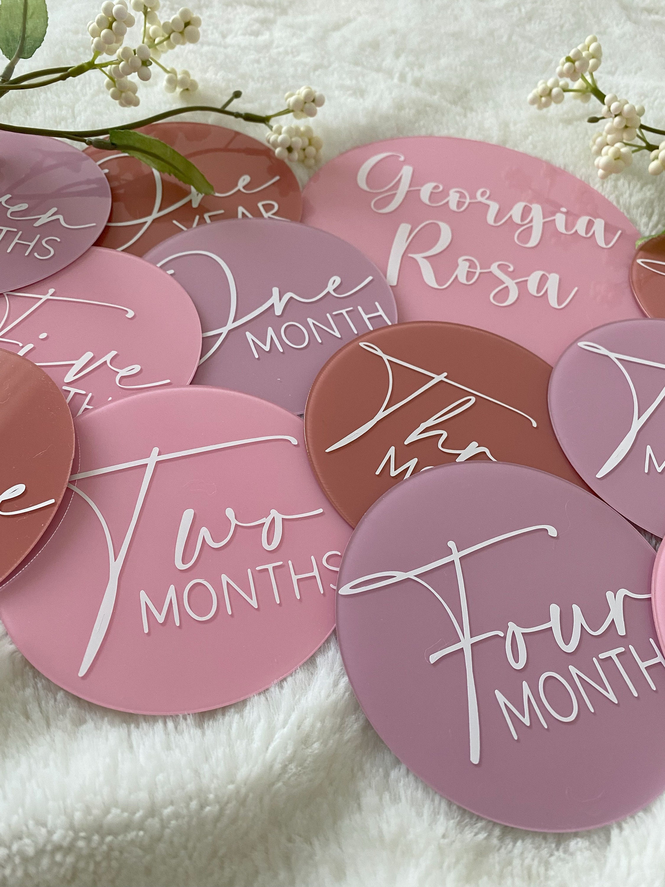 Baby Monthly Milestone Disc Baby Shower Gift for New Mom New Baby Gift ...