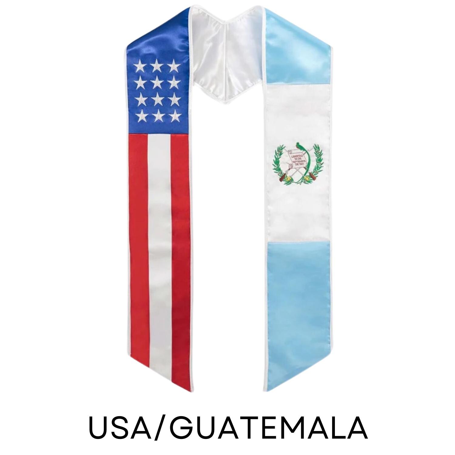 Custom Nation/country Flag Graduation Stoles/sash Mexican Salvadoran ...